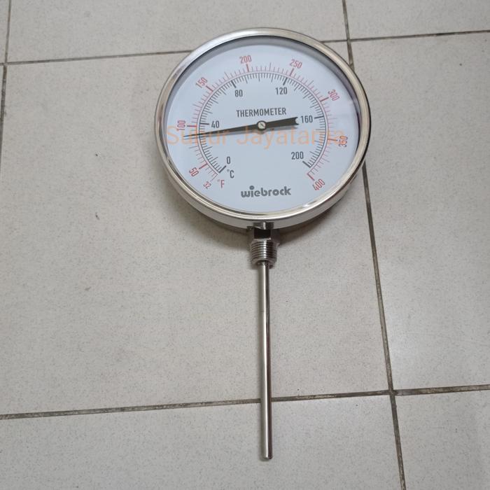 Jual Thermometer Temperature Gauge Raket Stainless 200 Derajat Celcius ...