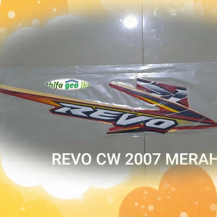 Jual Revo CW 2007 Merah Motor Honda Striping Stiker Stripping List ...