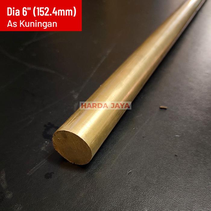 Jual AS Kuningan 152.4mm (6 inch) | Eceran / Potongan Custom Diameter 6 ...