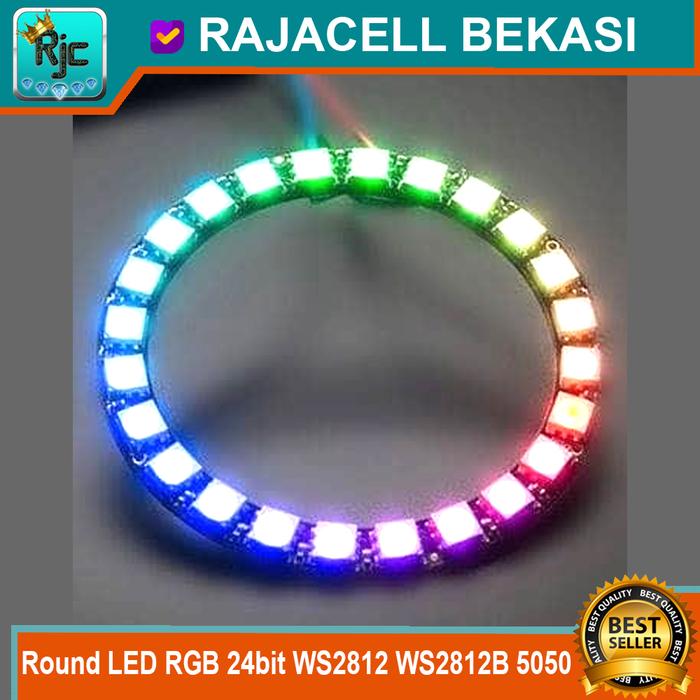 Jual Round LED RGB 24bit WS2812 WS2812B 5050 builtin driver Neopixel ...