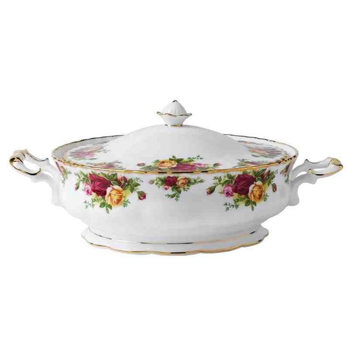 Jual Royal Albert Old Country Roses Covered Vegetable Dish Wadah Saji ...