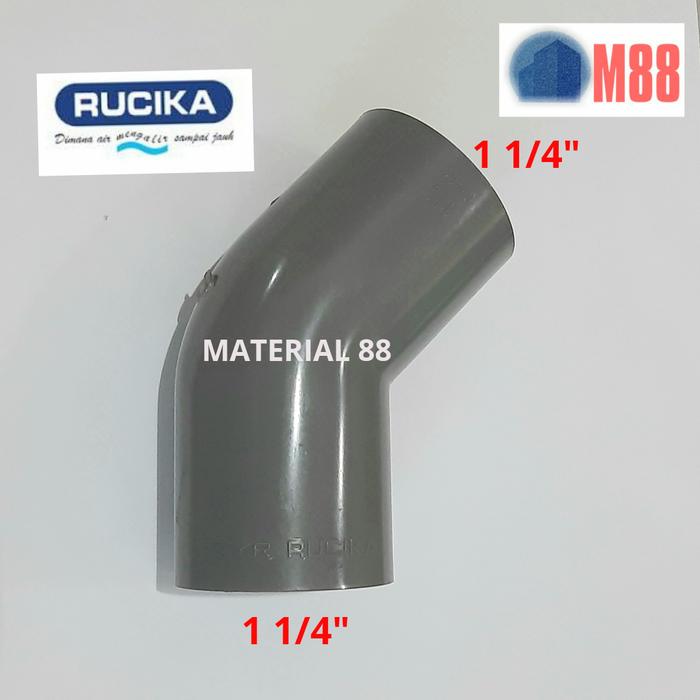 Jual Keni 45 derajat 1 1/4 inch RUCIKA AW Elbow Knee Pipa PVC 1.25 1,25 - Kab. Bogor - MATERIAL ...