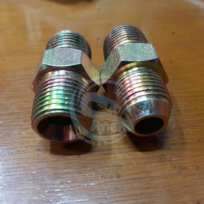 Jual Double Nepel Hydraulic 1/4" Inch (Double Neple) NPT x JIS (MB x MPF) - Jakarta Barat ...