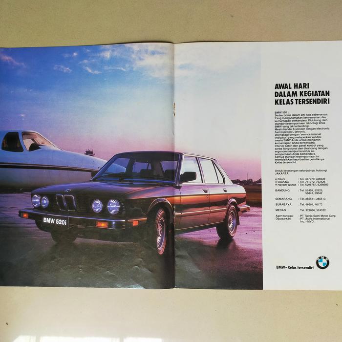 Jual Iklan jadul Mobil BMW 520i - original dari majalah lawas - Kota ...