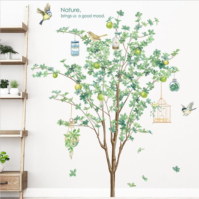 Jual Wall Sticker Tanaman Stiker Dinding Pohon Dekorasi Ruang Tamu Tropical - Kab. Tangerang ...
