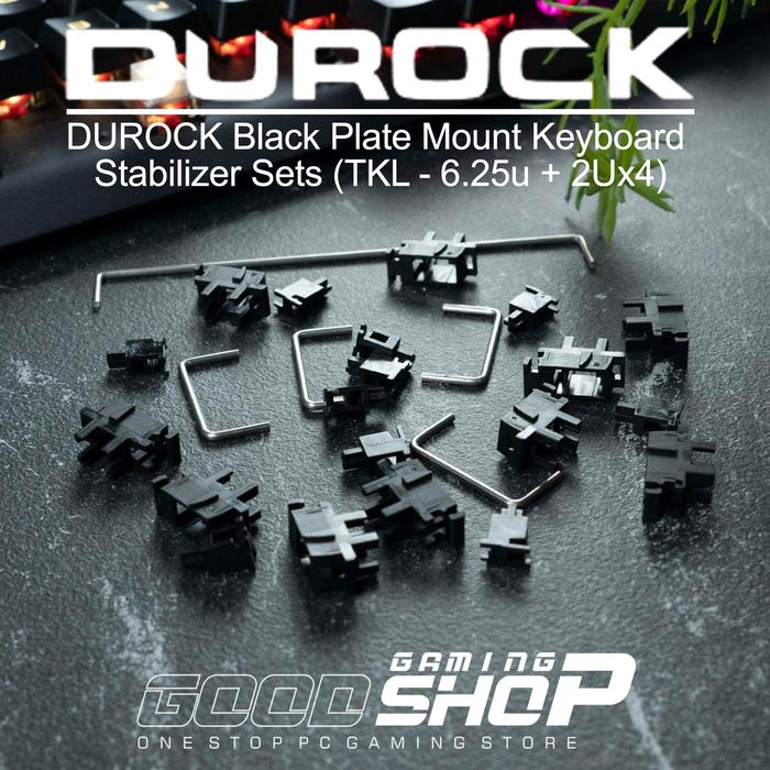 Jual DUROCK Black Plate Mount Keyboard Stabilizer Sets / Durock ...