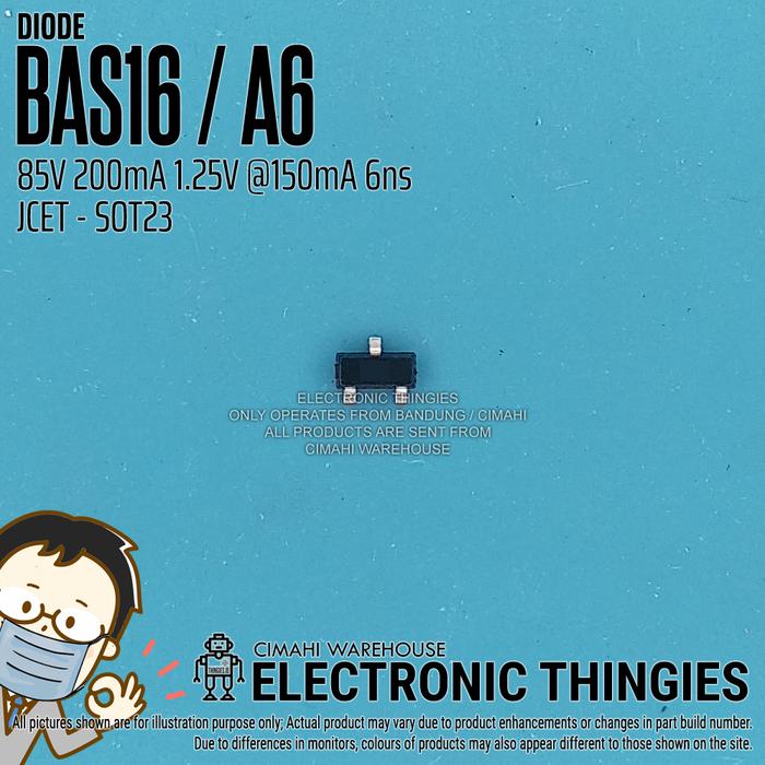 Jual BAS16 SOT23 JCET A6 DIODE SMD DIODA - Kota Cimahi - Electronic ...