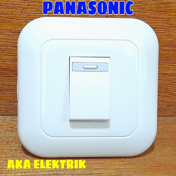 Jual SAKLAR ENGKEL KECIL PANASONIC WIDE SERIES PUTIH WEJ78019W+WEJ5531W ...