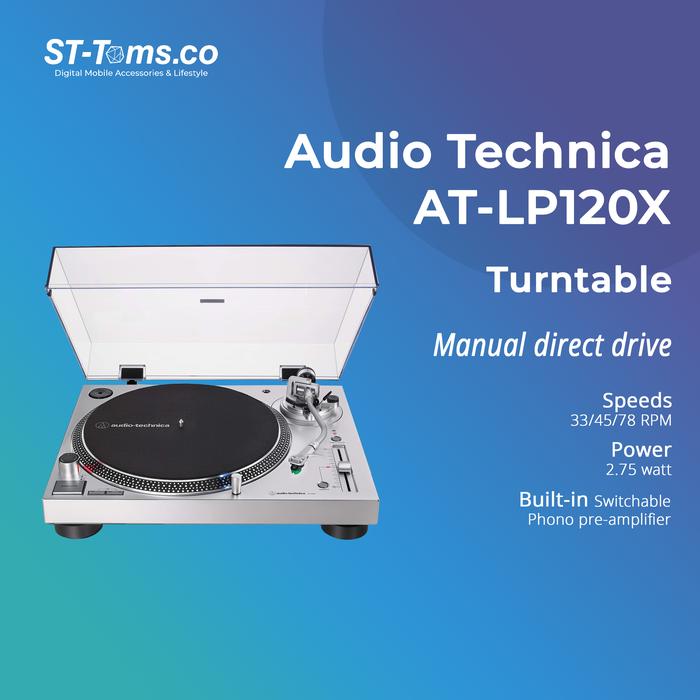 Promo Audio Technica AT-LP120X Direct-Drive Professional Turntable ...