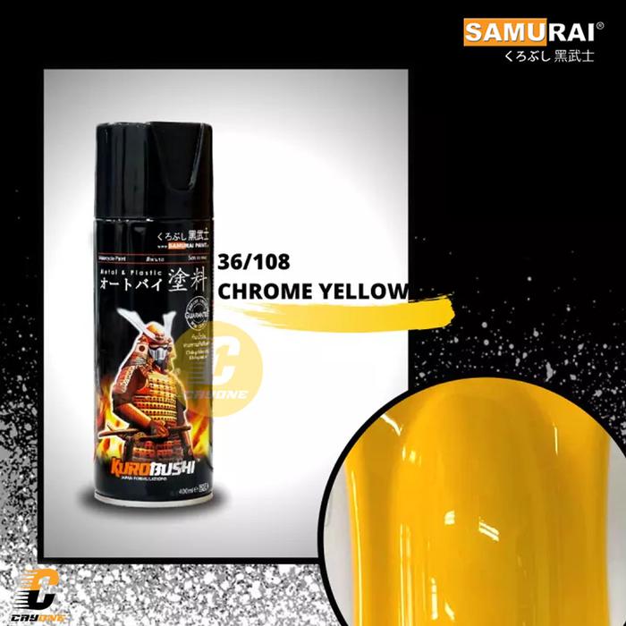 Jual Samurai Paint Cat Warna Standar 108 Chrome Yellow (Kuning Krom ...