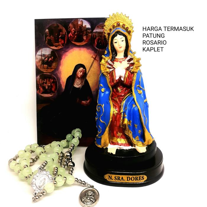 Jual PATUNG MARIA 7 DUKA ITALY / DAN DORES / PATUNG ROHANI BUNDA MARIA ...