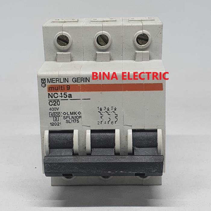 Jual MCB Multi9 Multi 9 Merlin Gerin NC45a 3P 20A / MCB Merlin Gerin 3P 20A - Jakarta Pusat ...