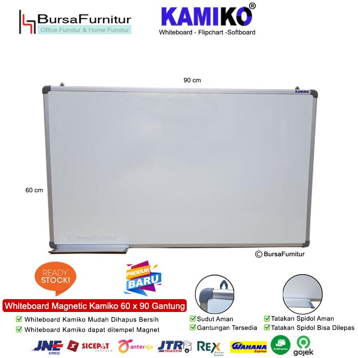 Jual Whiteboard Kamiko Ukuran 60 cm x 90 cm Magnetic Gantung - Jakarta ...