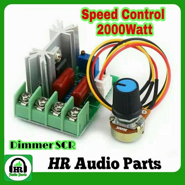 Jual Kit Dimmer Speed Control AC 220Volt 2000W + Kabel Potensio Knop ...
