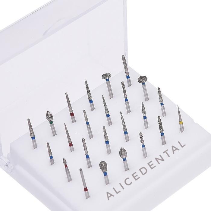 Jual Dental diamond bur preparasi veneer set + kotak tempat bur holder gigi - Jakarta Barat ...