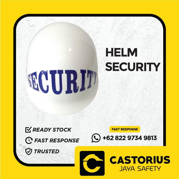 Jual Helm SECURITY Helm Proyek Helm Safety Helm Kerja Satpam Murah ...