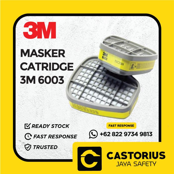 Jual Masker CATRIDGE 3M 6003 Masker Wajah Masker APD Uap Organik Katrid ...