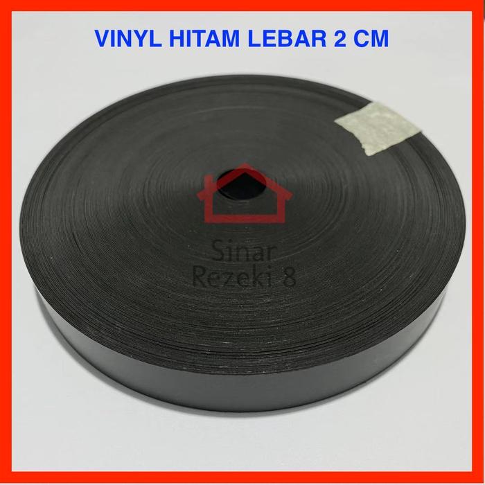Jual 20 mm Edging HITAM / Vinil Vynil Dof Dop PVC Edging taco Plimir ...