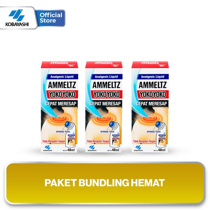 Promo Ammeltz Yokoyoko 48ml - Triple Pack Cairan Analgesik Pereda Nyeri ...