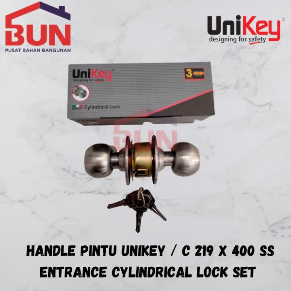 Jual Handle Pintu UNIKEY / C 219 X 400 SS ENTRANCE CYLINDRICAL Lock Set ...