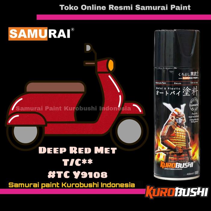 Promo Samurai Paint DEEP RED MET TC Y9108 Warna 2 Coat System Cat Semprot - Jakarta Barat ...