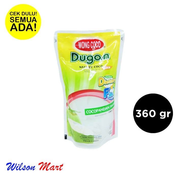 Jual WONG COCO DUGAN NATA DE COCO SLICE RASA COCOPANDAN 360 GRAM ...