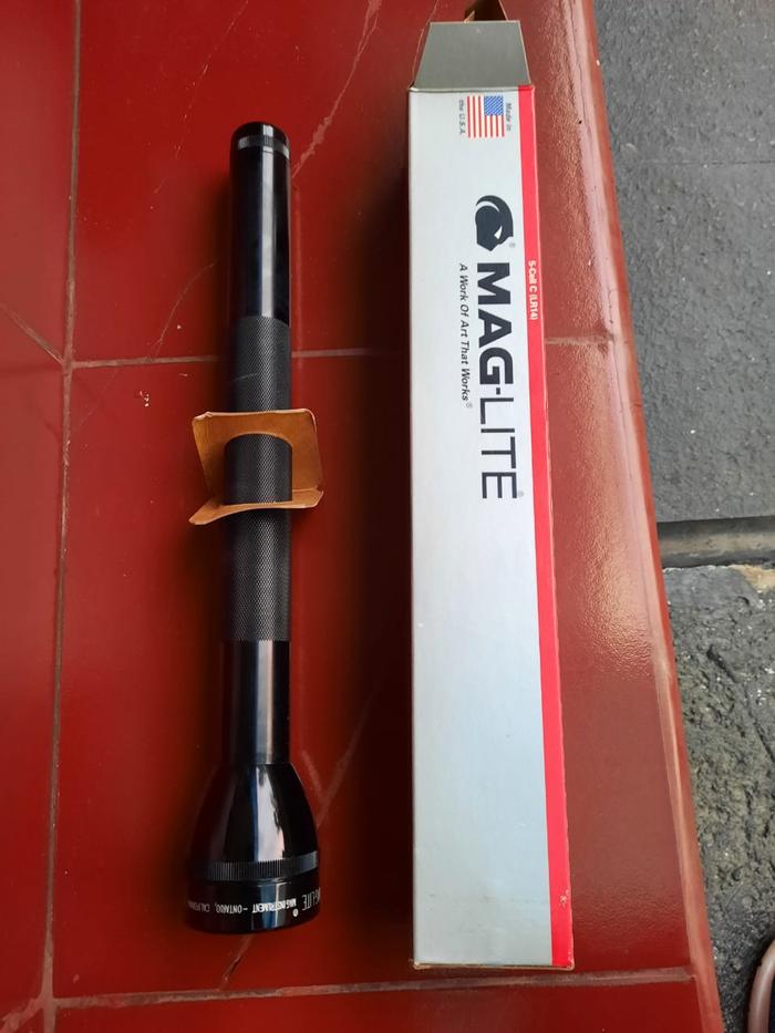 Jual SENTER LED FLASHLIGHT TORCHLIGHT LED MAGLITE 5-CELL C S5C015 HITAM ...