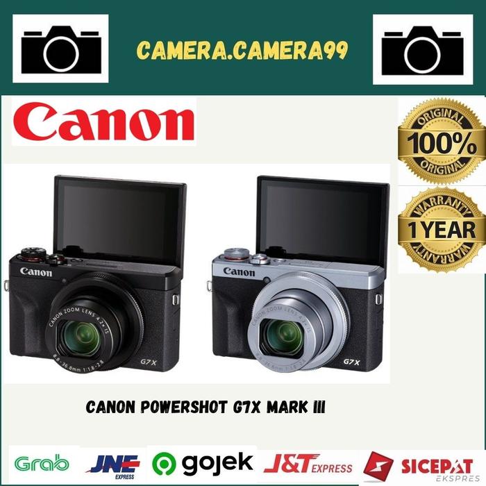 Jual CANON POWERSHOT G7X MARK III / CANON G7X III / CANON G7X MARK III - PAKET 3, SILVER ...
