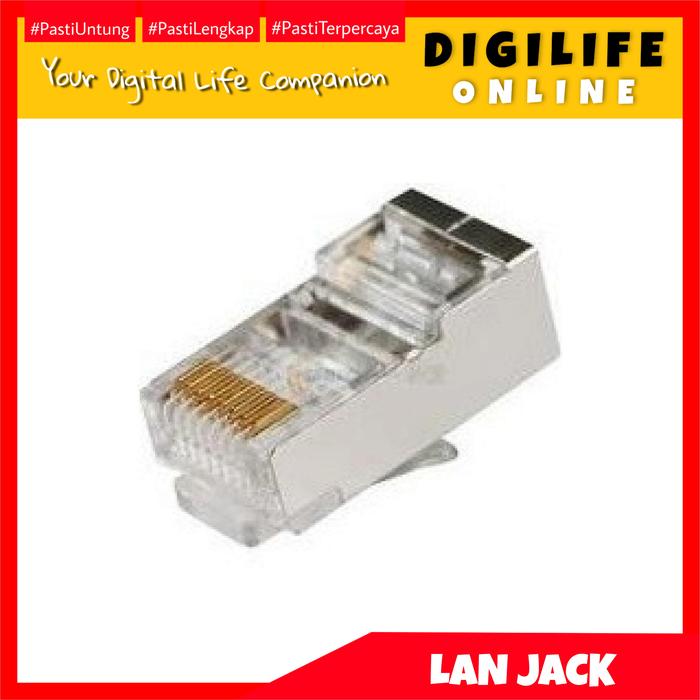 Jual Kepala Kabel LAN RJ45 Cat5 Shielded 1 pcs - Colokan Male LAN ...