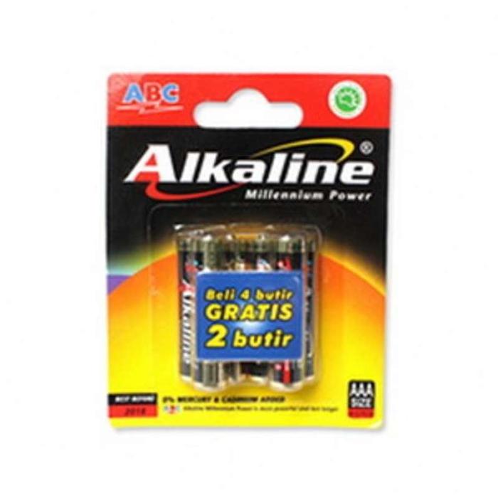 Jual Baterai Alkaline ABC AAA A3 Kecil Isi 6 Batre Battery ABC Batere ...