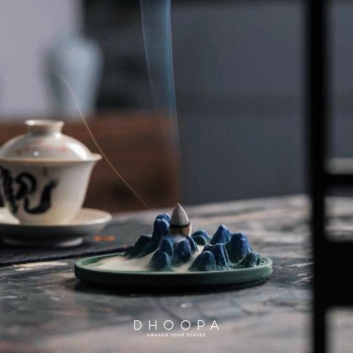 Promo Tempat Bakar Dupa Asap Turun ke Bawah Kerucut Keramik Mountain ...