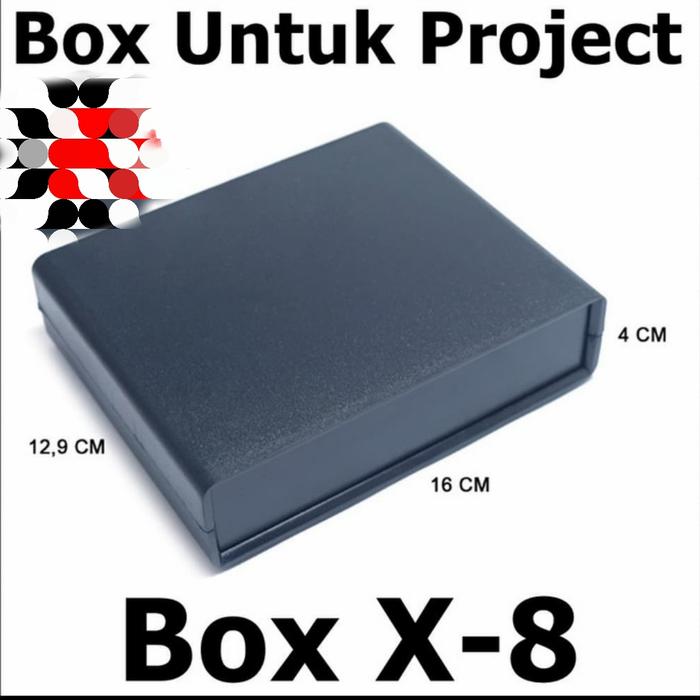 Jual box project projek elektronika hitam X8 arduino enclosure ...