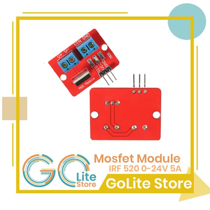 Jual Mosfet IRF520 0 - 24v 5A Module - Kab. Bandung - GoLite Store x ...