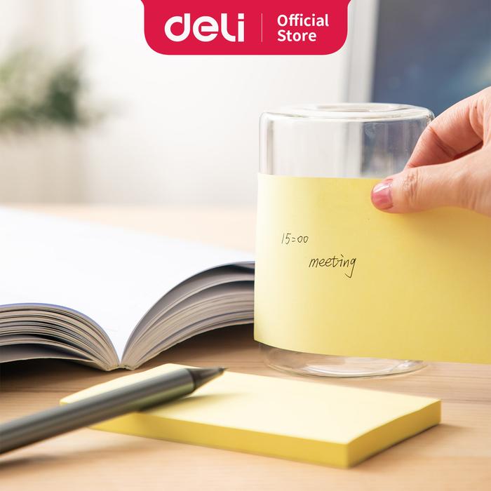 Jual Deli Sticky Notes/ Memo Tempel Lem Kuat 3x5 100 sheets EA00552 ...