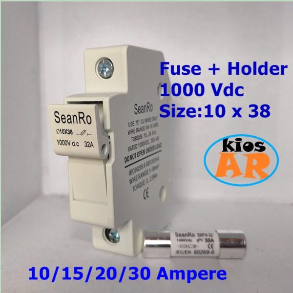 Jual FUSE DC Holder 1000V Panel Surya dan FUSE 10mm x 38mm - Kota ...