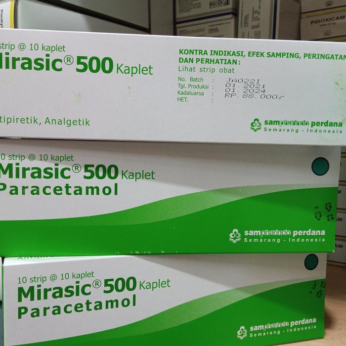 Jual mirasic paracetamol 500 mg box - Kota Bekasi - Apotek Faradilla ...