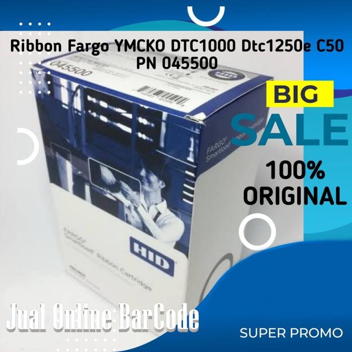 Jual RIBBON WARNA ID CARD PRINTER FARGO DTC1250e DTC1250 E - C50 C 50 ...