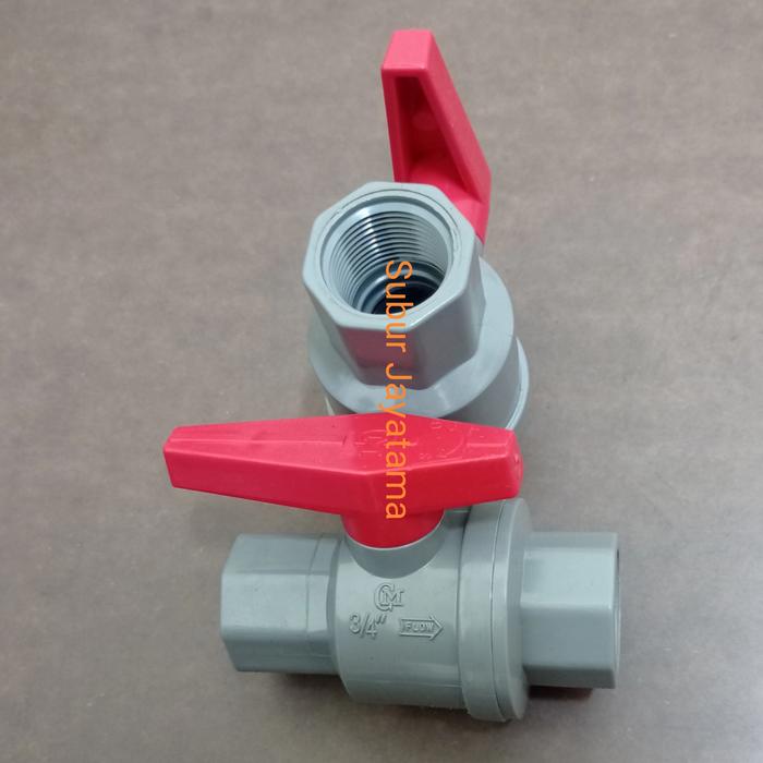 Jual Ball Valve / Stop Kran / Keran Air PVC Drat 3/4 " inchi - Jakarta Barat - Subur Jayatama ...