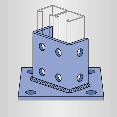 Jual UNISTRUT P2073 A Post Base - P2073ASQ-HG - Kota Surakarta ...