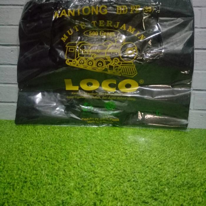 Jual Kantong Plastik LOCO Hitam Tebal HDPE 35 - 40 ( 500 gram ...