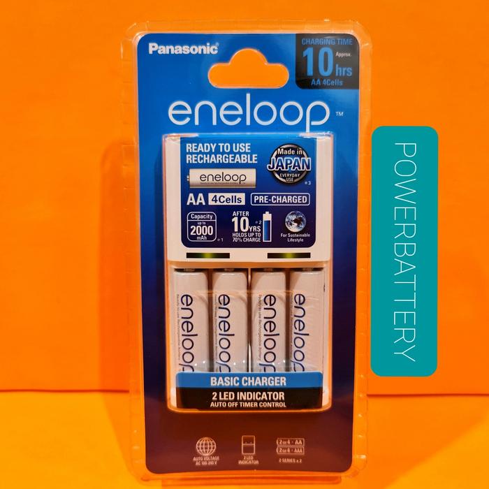 Jual Panasonic Eneloop Basic Charger isi (4 PIECES) AA 2000 mAh ...
