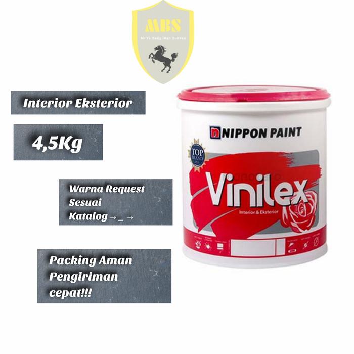 Jual NIPPON PAINT VINILEX 4.5KG/CAT TEMBOK EKSTERIOR INTERIOR/NIPPON 4 ...