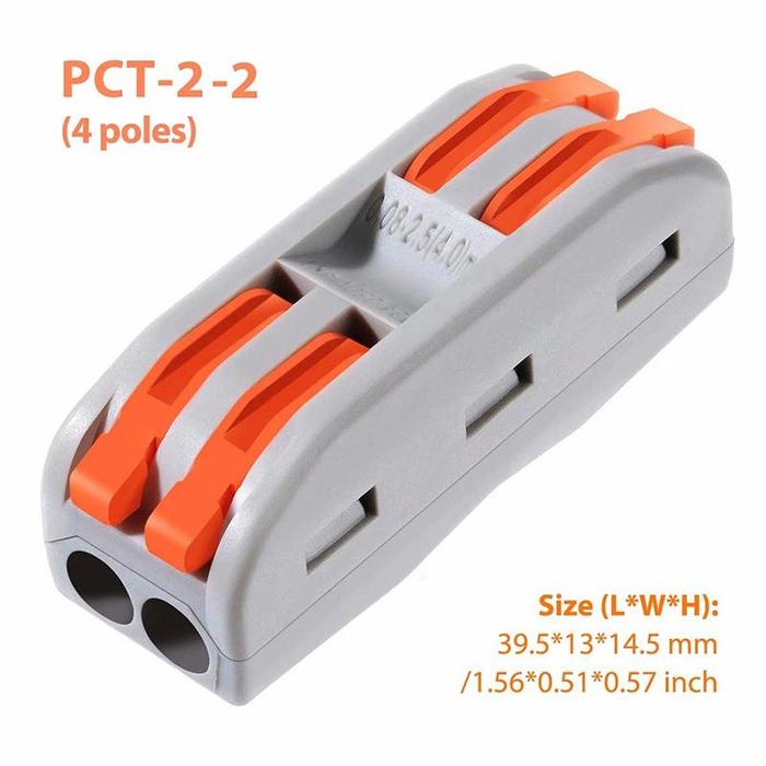 Jual Terminal Paralel 2 ke 2 Line Konektor Jalur Kabel Sambungan ...