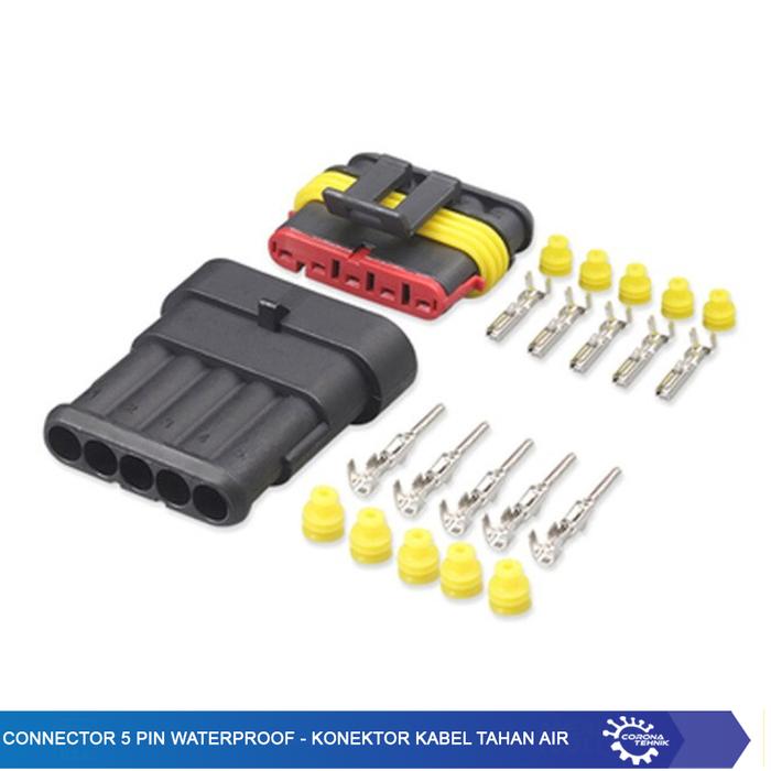 Jual Connector 5 Pin Waterproof - Konektor Kabel Tahan Air - Jakarta ...