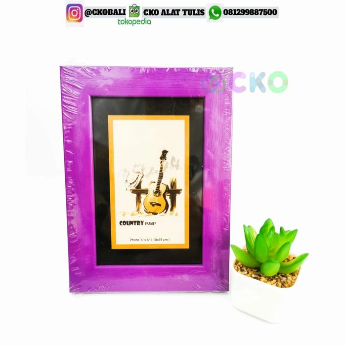 Jual Bingkai Frame kayu polos warna/photo frame warna ukuran 5R (5x7 ...