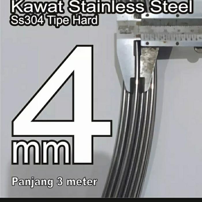 Jual Kawat Stainless steel SS 304 4mm Hard panjang 3meter - Kota Bekasi ...
