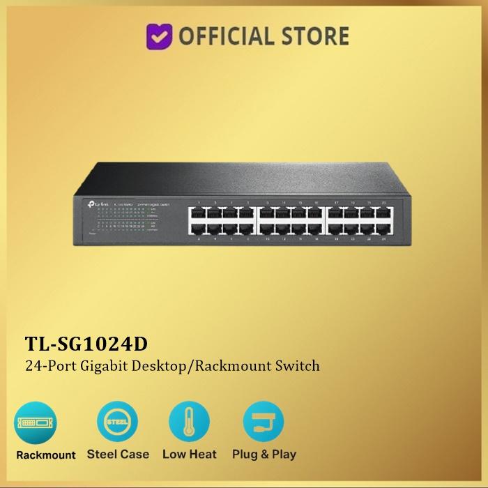 Promo Tplink TL-SG1024D 24 Port Gigabit Desktop Rackmount Switch ...
