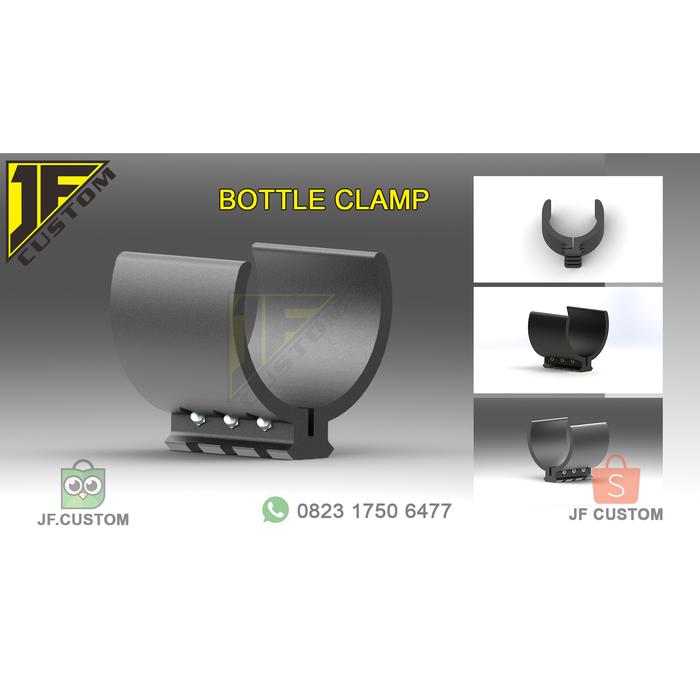 Jual Bottle Clamp / cincin tabung picatinny - OD 38, Hitam - Kab ...