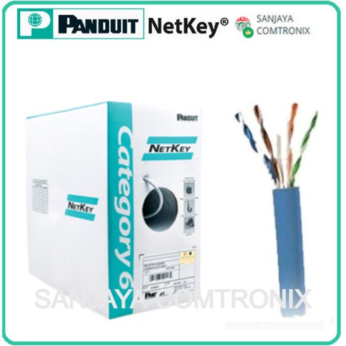 Jual PANDUIT NETKEY NUC6C04BU-FE Cable LAN UTP Cat. 6 305mtr Blue ...