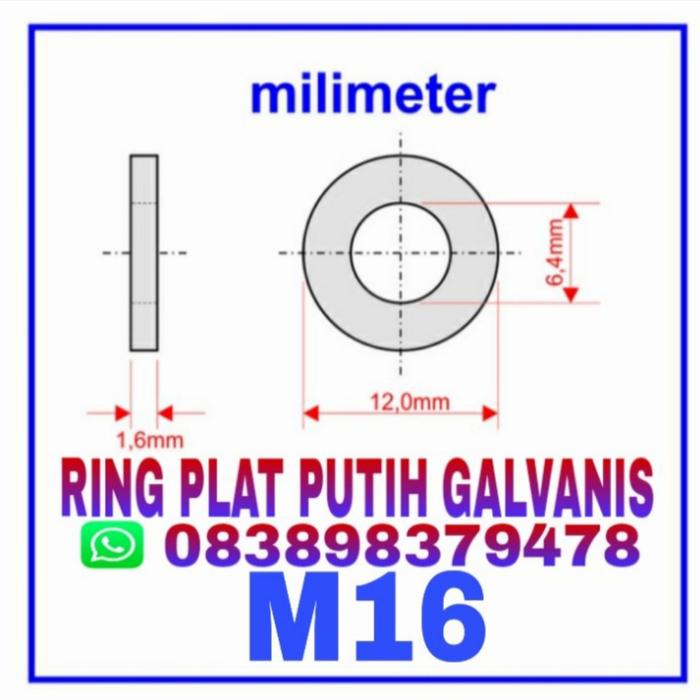 Jual ring plat m16 putih / ring plat murah - Jakarta Pusat - BA-CO ...